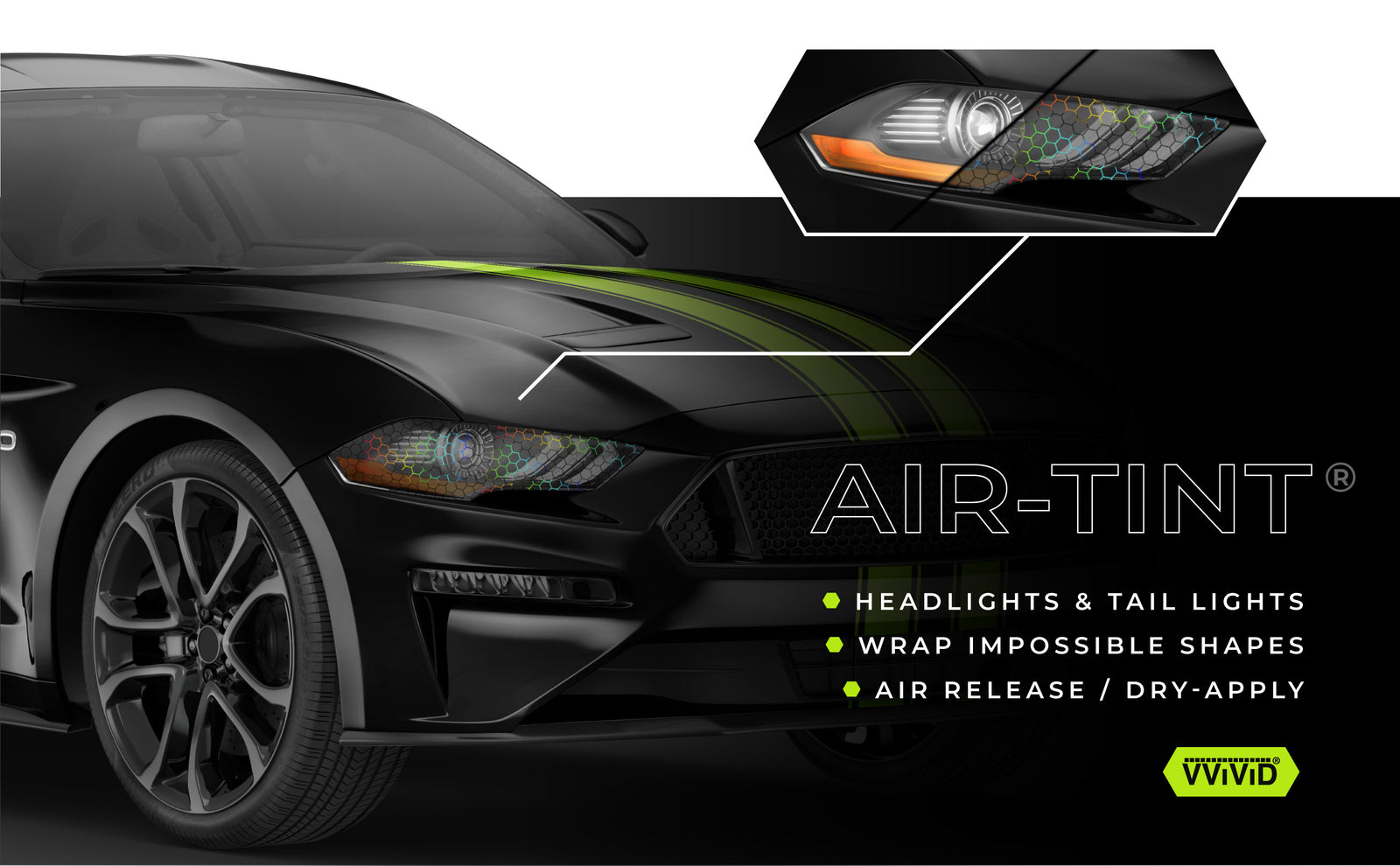VViViD Dark Smoke Air-Tint® (ARMOR PPF) Headlight Tint (dry applicatio ...